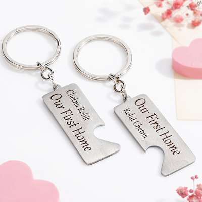 Buy/Send Personalized Our First Home Keychain - Set Of 2 Online | IGP ...