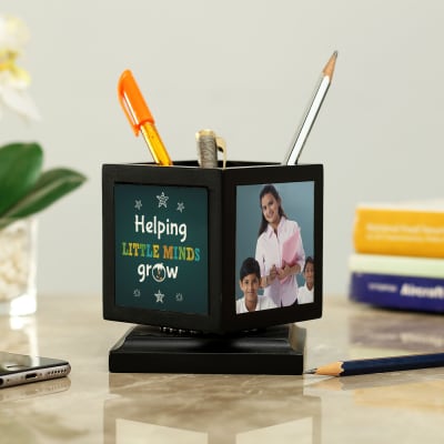 Personalized Pen Holder: Gift/Send Teacher's Day Gifts Online ...