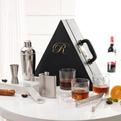 Buy/Send Personalized Premium Black Portable Mini Bar Set Online | IGP ...