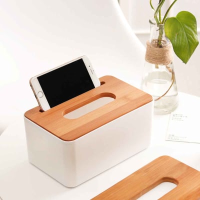 Buy/Send Phone Stand With Tissue Box - Modern - Single Piece Online ...