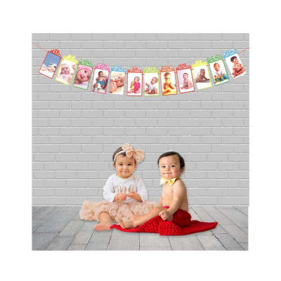 Buy/Send Photo Banner 12 Months Baby Online | IGP | JVS1218907