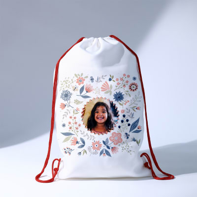 Picture Bloom Drawstring Bag Personalized: Gift/Send Fashion and Lifestyle Gifts Online ...