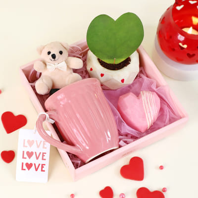 Pink Pinata Heart Planter: Gift/Send Gourmet Gifts Online JVS1203581 ...