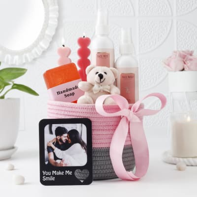 Buy/Send Pink Romance Personalized Hamper Online | IGP | JVS1273062