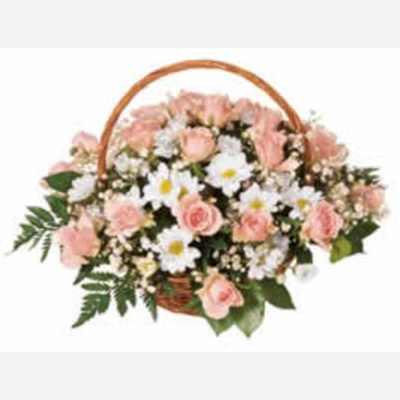 Buy/Send Pink Roses Basket Online | IGP | NID1368560