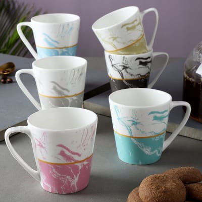 Buy/Send Pleasing Marble Design Mugs Set of 6 Online | IGP | J11149205