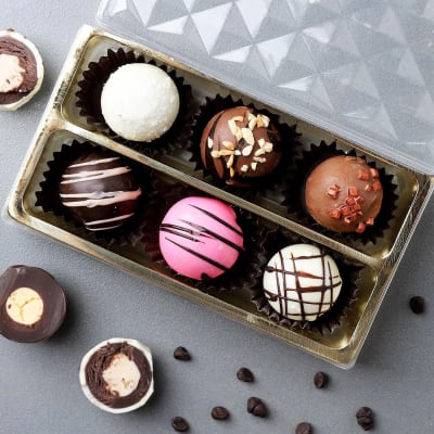Premium Gourmet Chocolate Truffles Pack of 6 : Gift/Send Business Gifts ...