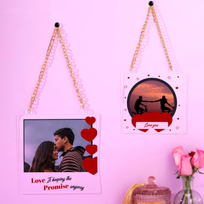 Buy/Send Promise Day Personalized Photo Frames set of 2 Online | IGP ...