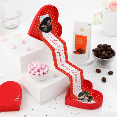 Promise Personalized Heart Pop Up Box With Treats: Gift/Send Valentine ...
