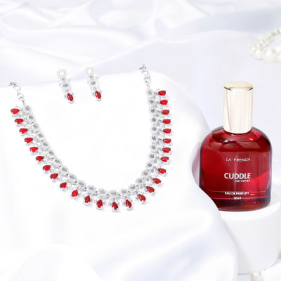 Buy/Send Radiant CZ Stone Jewellery Gift Set For Her Online | IGP ...