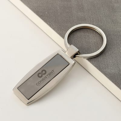 Buy/Send Rectangular Metal Grey Keychain Online | IGP | JVS1268408