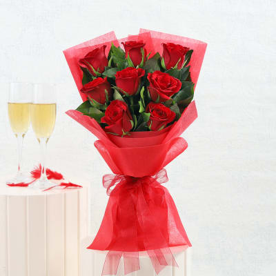 Romance Roses Bouquet: Gift/Send Single Pages Gifts Online JVS1203181 ...