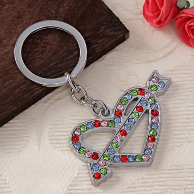 Buy/Send Romantic Heart Shaped Keychain Online | IGP | L11002204
