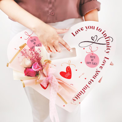 Buy/Send Rose Embrace Mother's Day Heart-Shaped Card Online | IGP ...