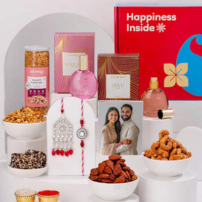 Buy/Send Royal Bond Personalized Kundan & Pearl Bhaiya Bhabhi Hamper ...
