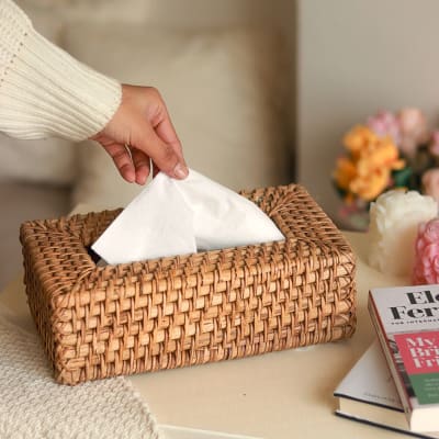 Buy/Send Rustic Cane Tissue Holder Online | IGP | JVS1275425
