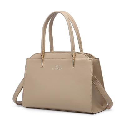 Buy/Send Satchel Bag With Detachable Strap Latte Beige Online | IGP ...