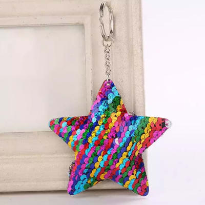 Buy/Send Sequin Keychain Rainbow Star Online | IGP | JVS1267239