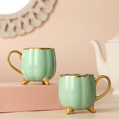 Buy/Send Set of 2 Pista Green Tea Cups Online | IGP | JVS1201046