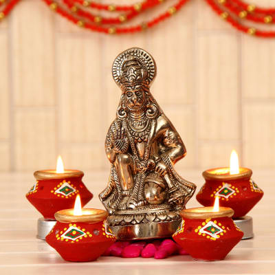 Hand Painted Diwali Diyas, Homemade Decorative Diyas Online - IGP.com