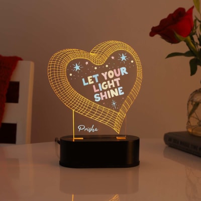 Buy/Send Shine Bright Personalized LED Lamp Online | IGP | JVS1188622