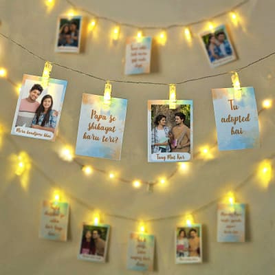 Sibling LED String Lights Personalized Photo Frames: Gift/Send Home ...