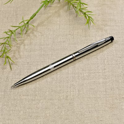 Buy/Send Silver Ball Pen Customized with Logo Online | IGP | M11124265