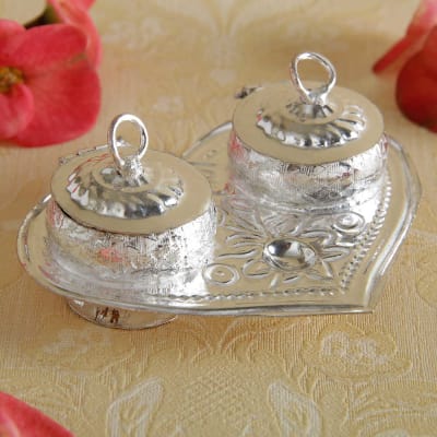 Buy/Send Silver Plated Roli Rice Container Online | IGP | J11004868