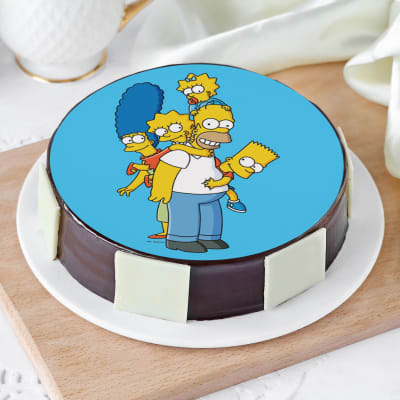 Order Simpsons Family Together Cake Half Kg Online at Best Price, Free ...