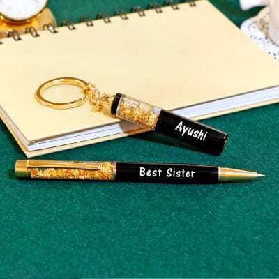 Buy/Send Sister Personalized Pen And Keychain Set Online | IGP | M11143187