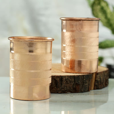 Buy/Send Small Copper Glass Set Of 2 Online | IGP | J11123789