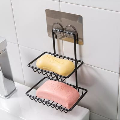 Buy/Send Soap Holder - Two Layered - Wall Mounted - Single Piece Online ...