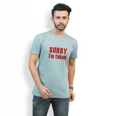 Buy/Send Sorry I'm Taken Mens T-shirt - Sage Online | IGP | JVS1273542