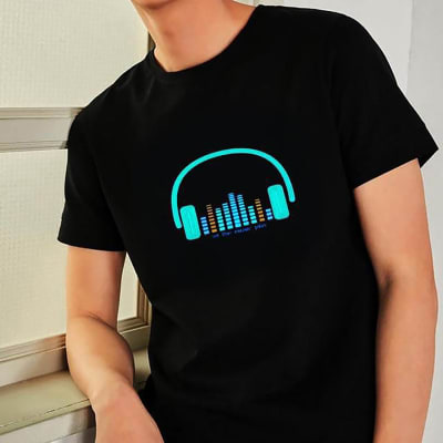 Buy/Send Sound Activated LED T-shirt Patch- Assorted - Single Piece ...