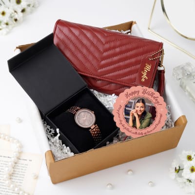 Buy/Send Sparkling Delights Personalized Birthday Set For Women Online ...