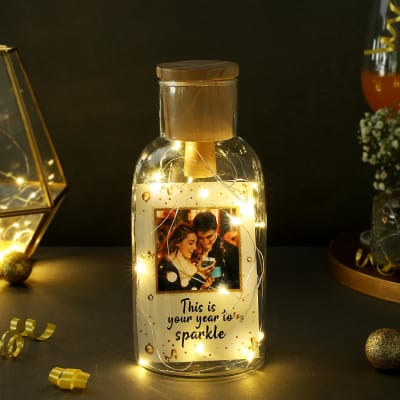 Sparkly Year Personalized LED Lights Reusable Bottle: Gift/Send New ...