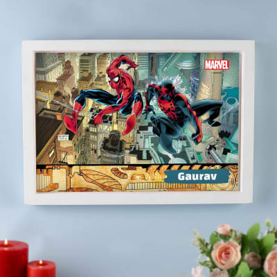 Spiderverse Personalized Photo frame: Gift/Send Valentine's Day Gifts ...