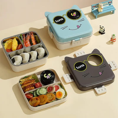 Buy/Send Stackable Cat Lunch Box - Assorted - Single Piece Online | IGP ...
