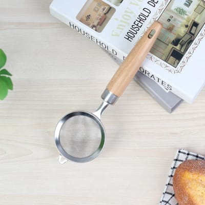 Buy/Send Stainless Steel Filter Spoon With Wooden Handle - Assorted ...