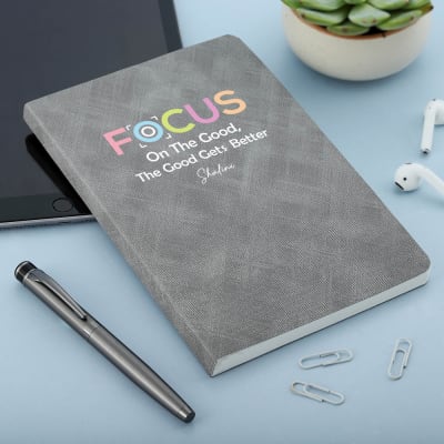 Buy/Send Stay Focussed Personalized Diary Online | IGP | JVS1266289