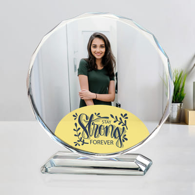 Buy/Send Stay Strong Forever Personalized Photo Crystal Online | IGP ...