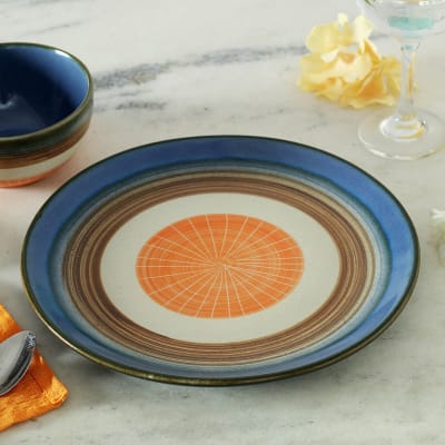 Stoneware Multicolored Dinner Plate: Gift/Send Home and Living Gifts ...