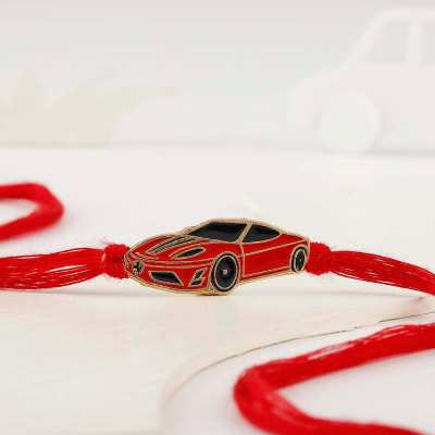 Buy/Send Striking Ferrari Car Rakhi For Kids - Red Online | IGP ...