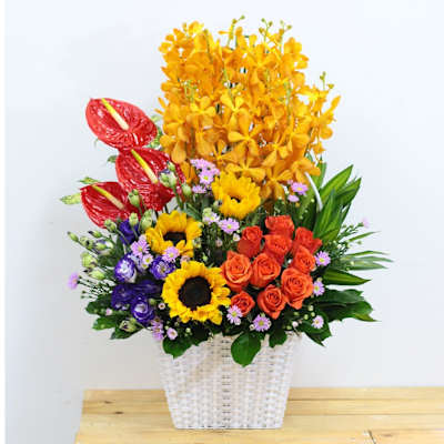 Buy/Send Stunning mixed colour arrangement Online | IGP | NID1372905