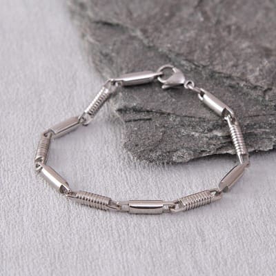 Buy/Send Stylish Steel Bracelet For Men Online | IGP | L11107804