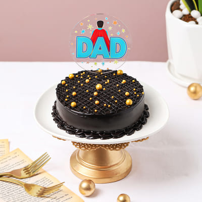 Order Super Dad Truffle Cake For Father's Day Online at Best Price ...
