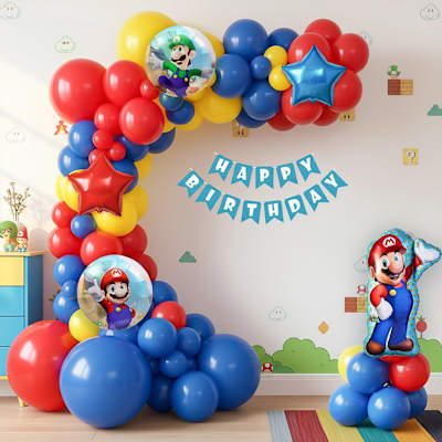 Buy/Send Super Mario Birthday Balloon Arch Online | IGP | JVS1426322