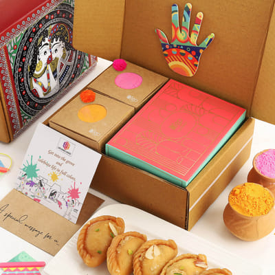 Buy/Send Sweet N Colourful Holi Gift Box Online | IGP | JVS1203521
