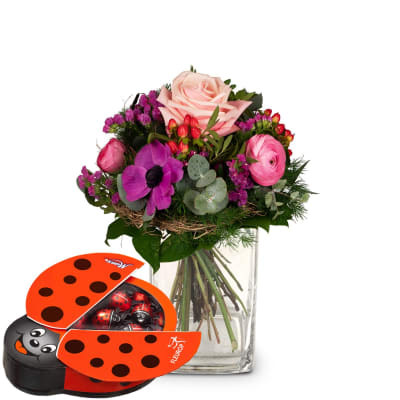 Buy/Send Sweet Surprise with Munz chocolate ladybird Online | IGP ...