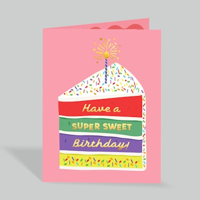 Buy/Send Sweet Wishes Birthday Gold Foil Card Online | IGP | JVS1416976